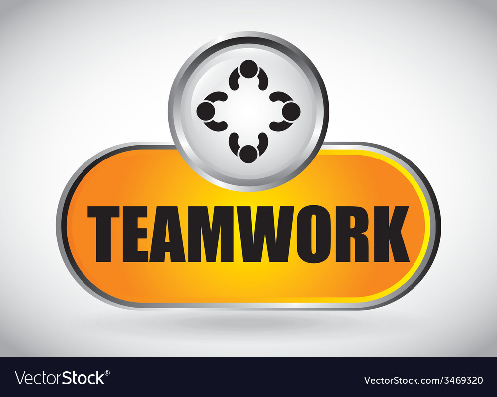 Teamwork design Royalty Free Vector Image - VectorStock