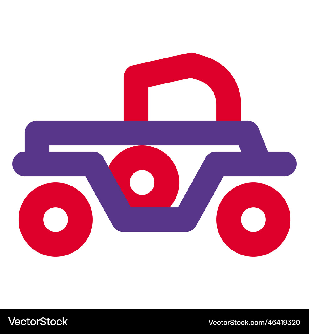 Vintage car equipped with large wheels Royalty Free Vector