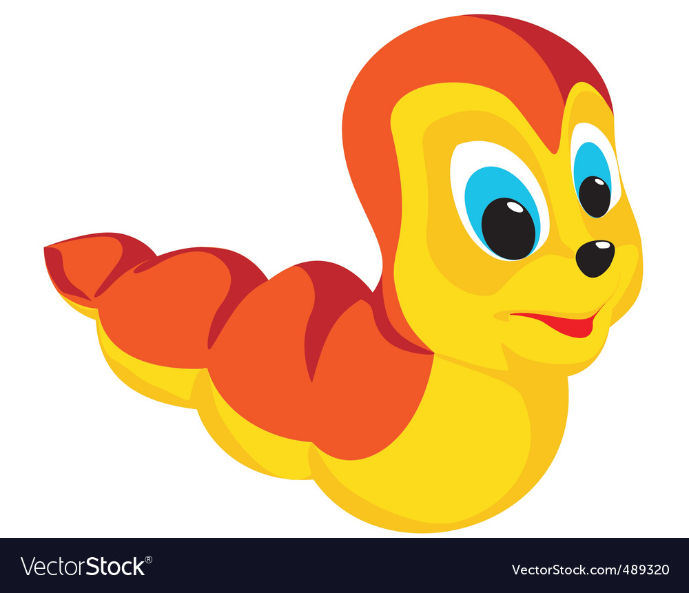 Worm Royalty Free Vector Image - VectorStock