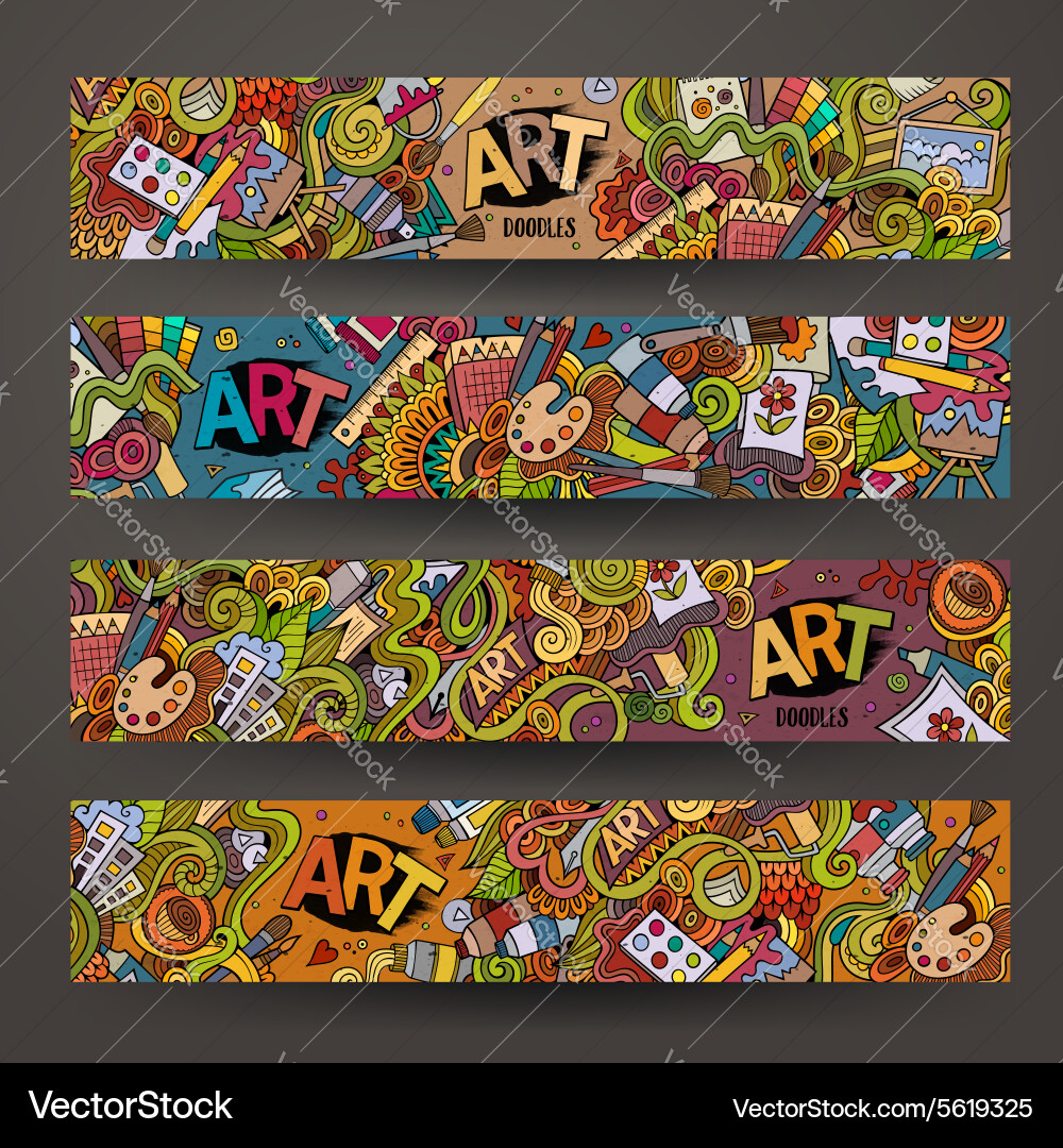 Cartoon hand-drawn doodle on the subject Vector Image