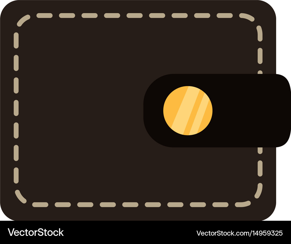 Cute wallet to save money Royalty Free Vector Image