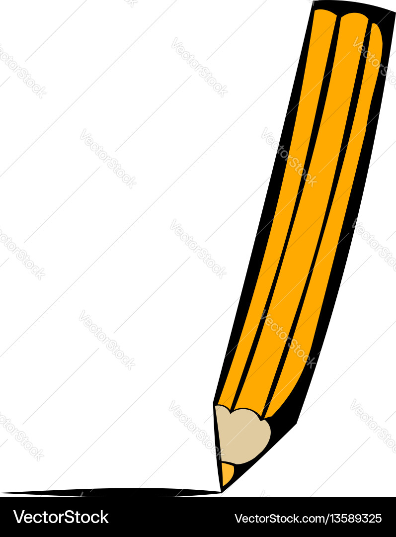 Pencil icon icon cartoon Royalty Free Vector Image