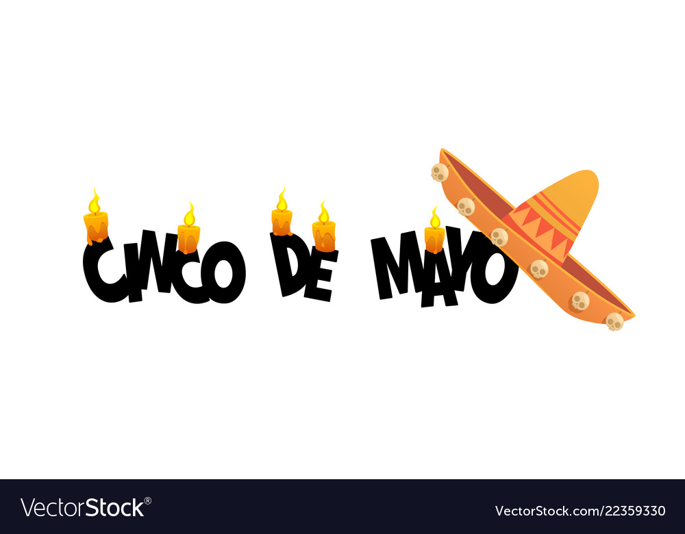 Mexican fiesta cinco de mayo holiday poster Vector Image