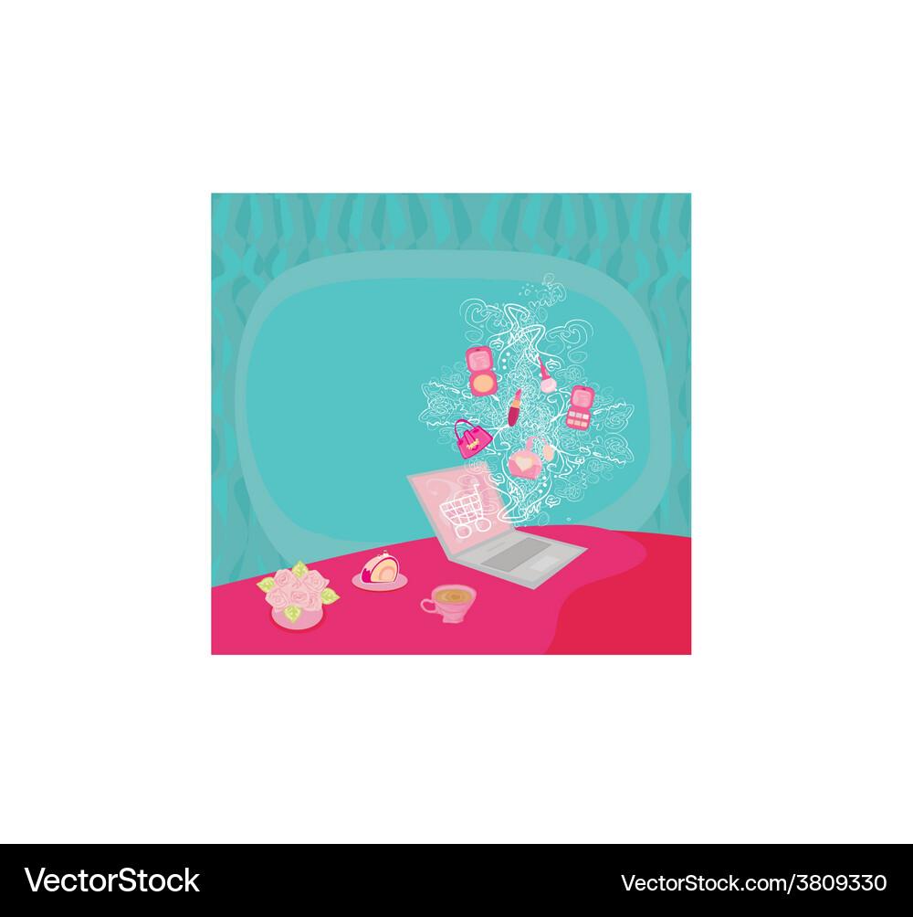 Online shopping Royalty Free Vector Image - VectorStock