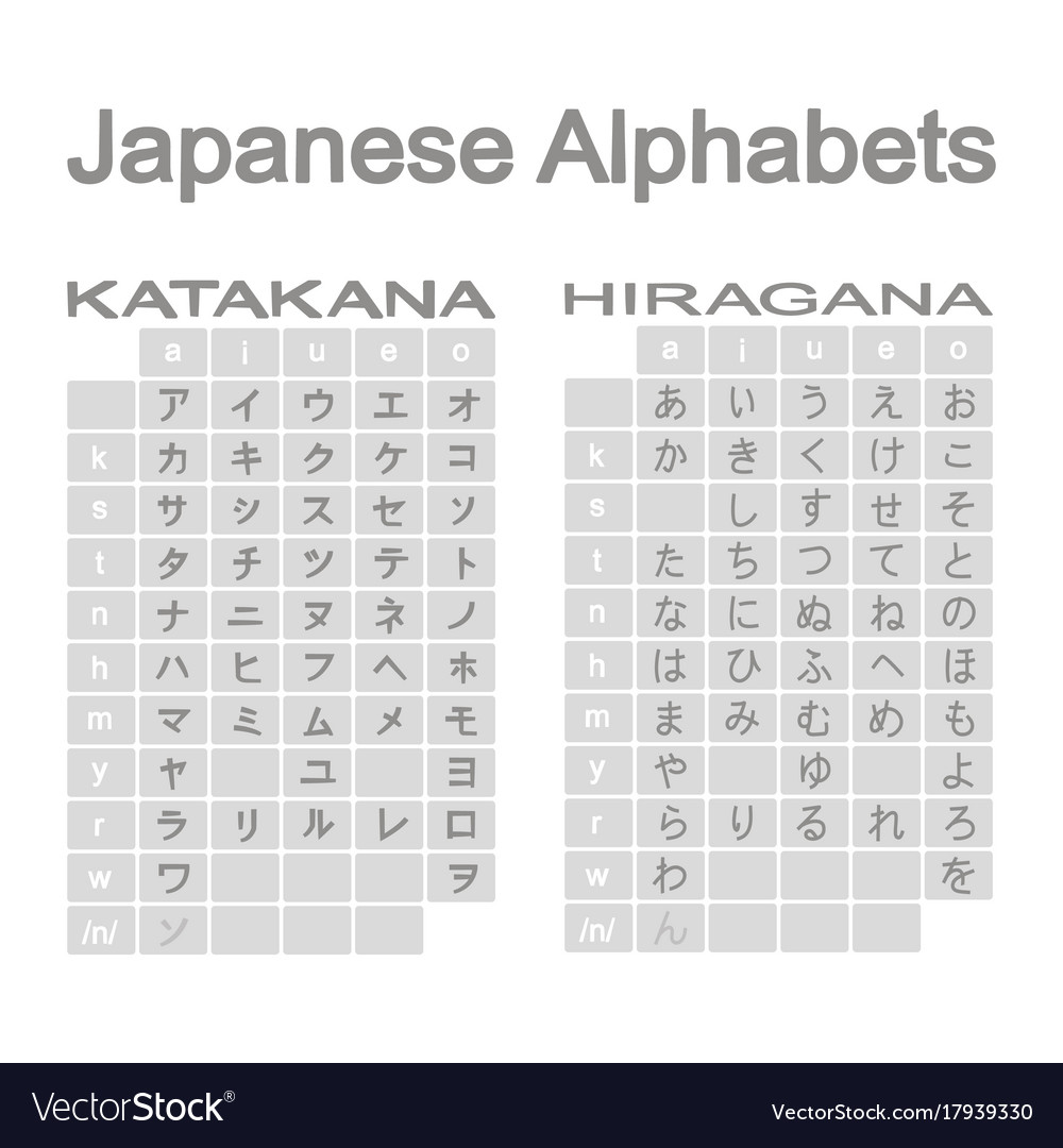 Set monochrome icons with japanese alphabets Vector Image Set monochrome icons with japanese alphabets Vector Image