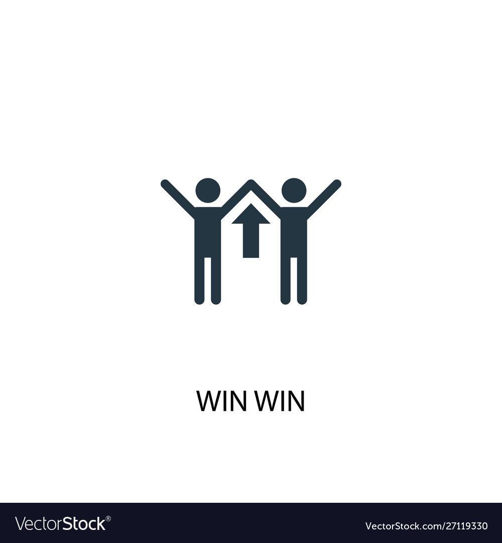 Win win icon simple element win win Royalty Free Vector