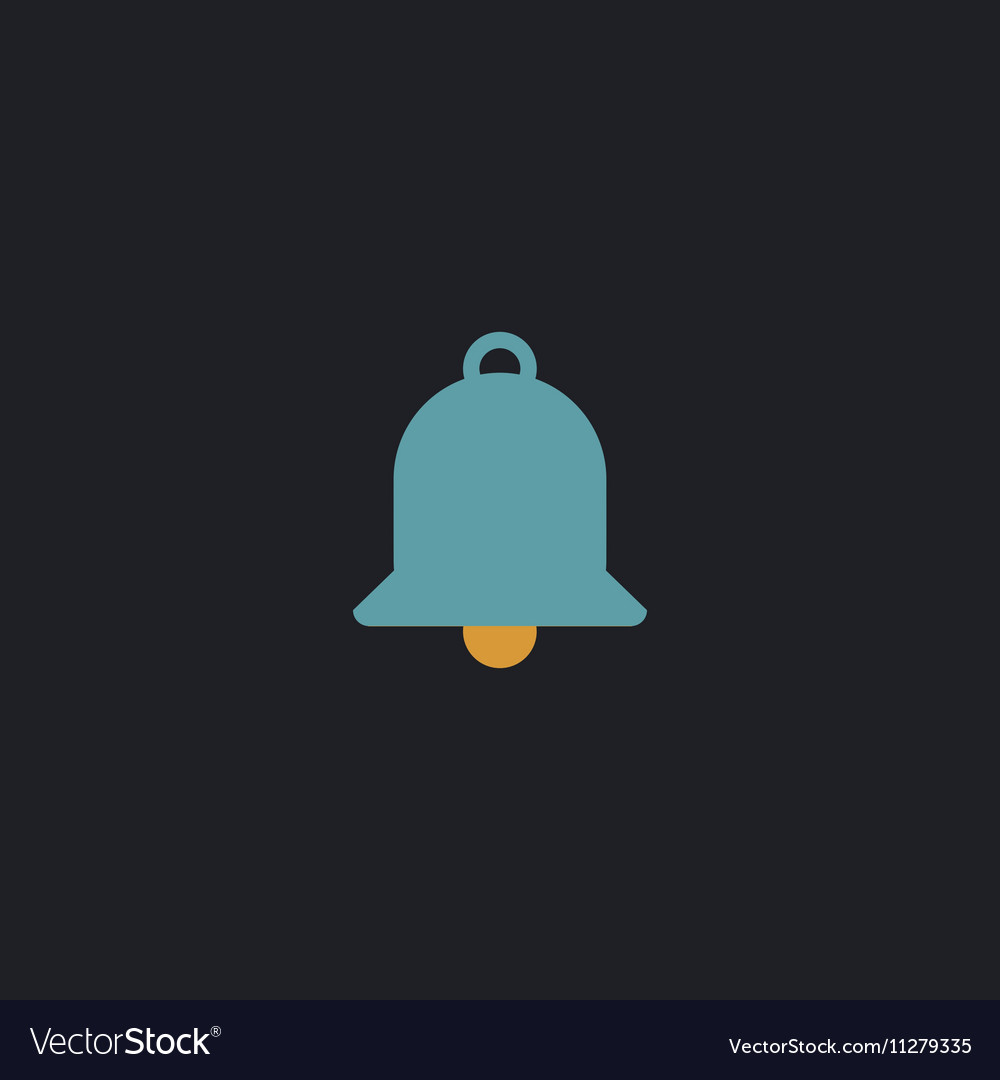 Bell computer symbol Royalty Free Vector Image