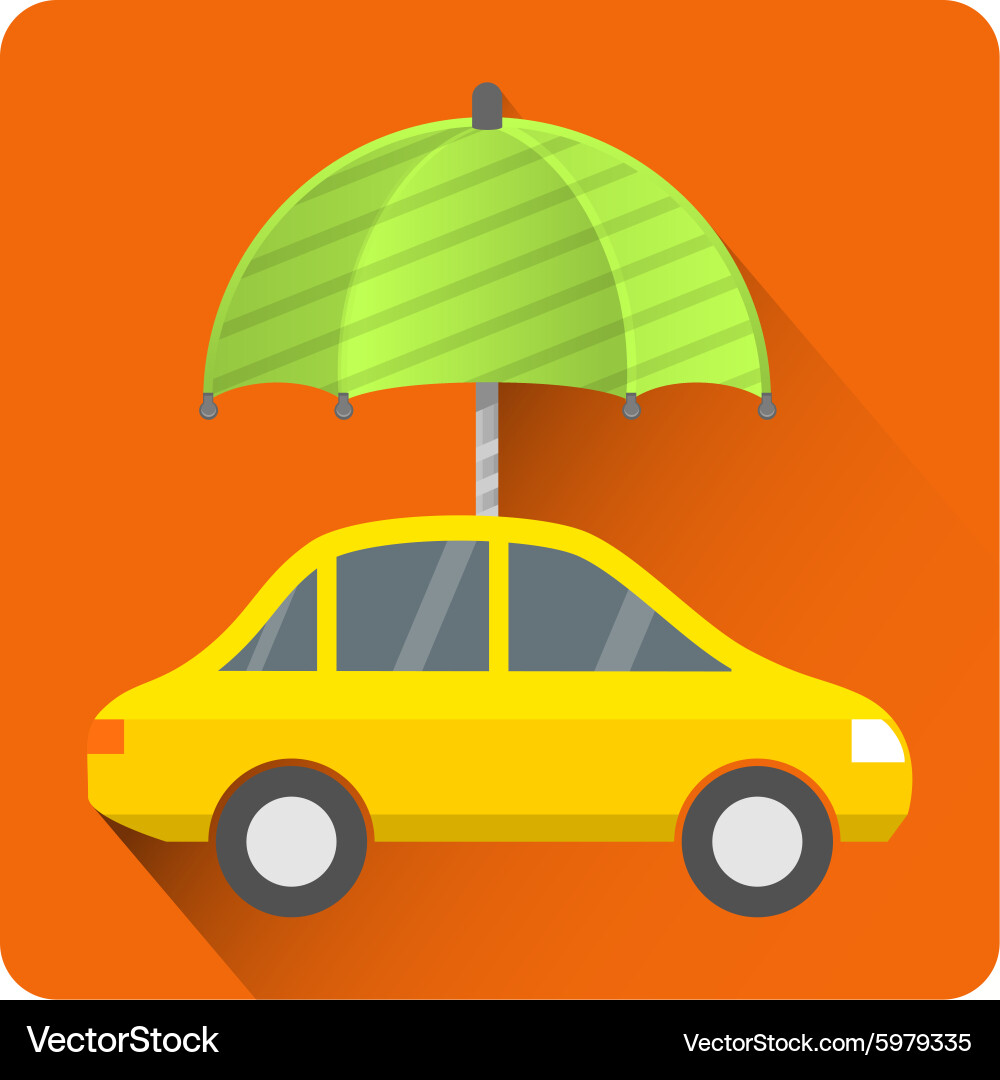 Car protection icon insurance Royalty Free Vector Image