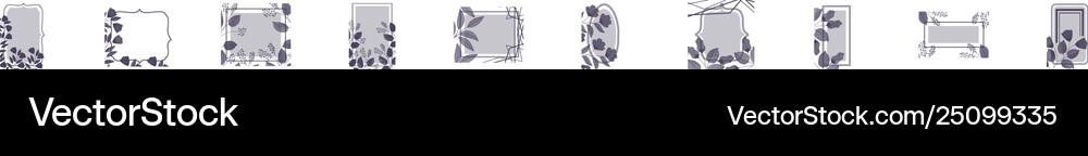 Flowers with leaves and square icon Royalty Free Vector