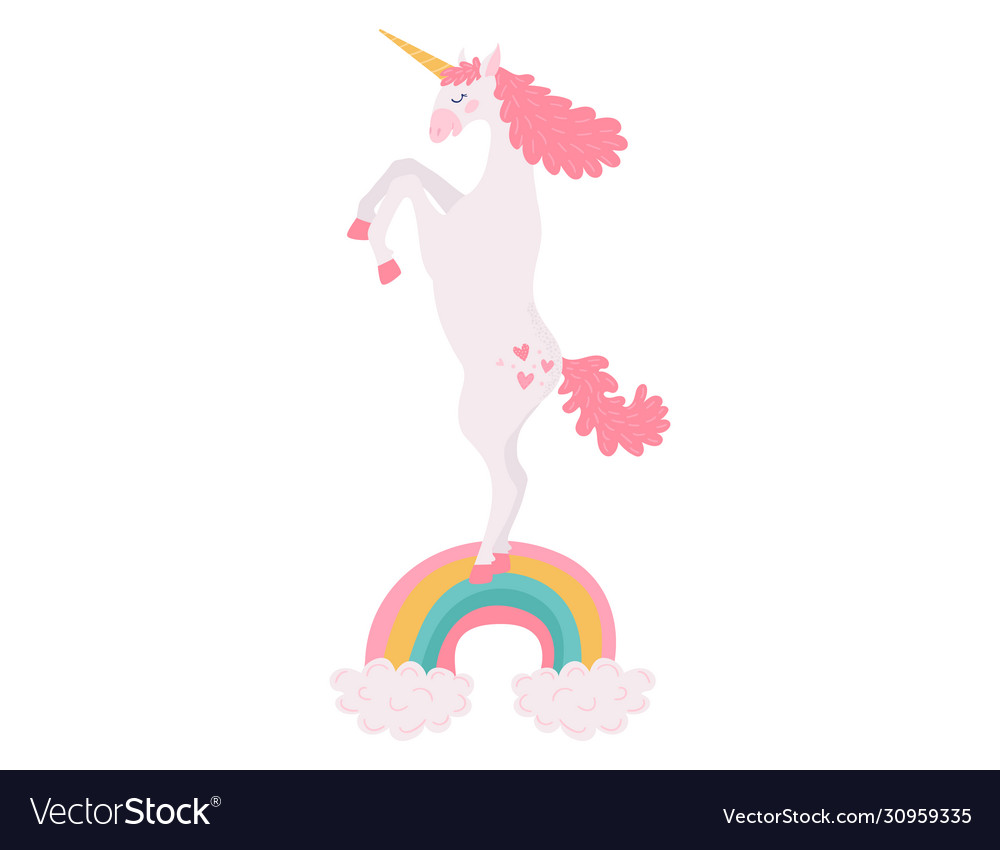 Unicorn magical horse fantasy animal Royalty Free Vector
