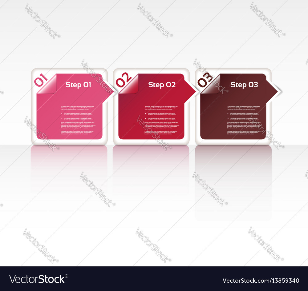 Abstract numbered banners Royalty Free Vector Image Abstract numbered banners Royalty Free Vector Image