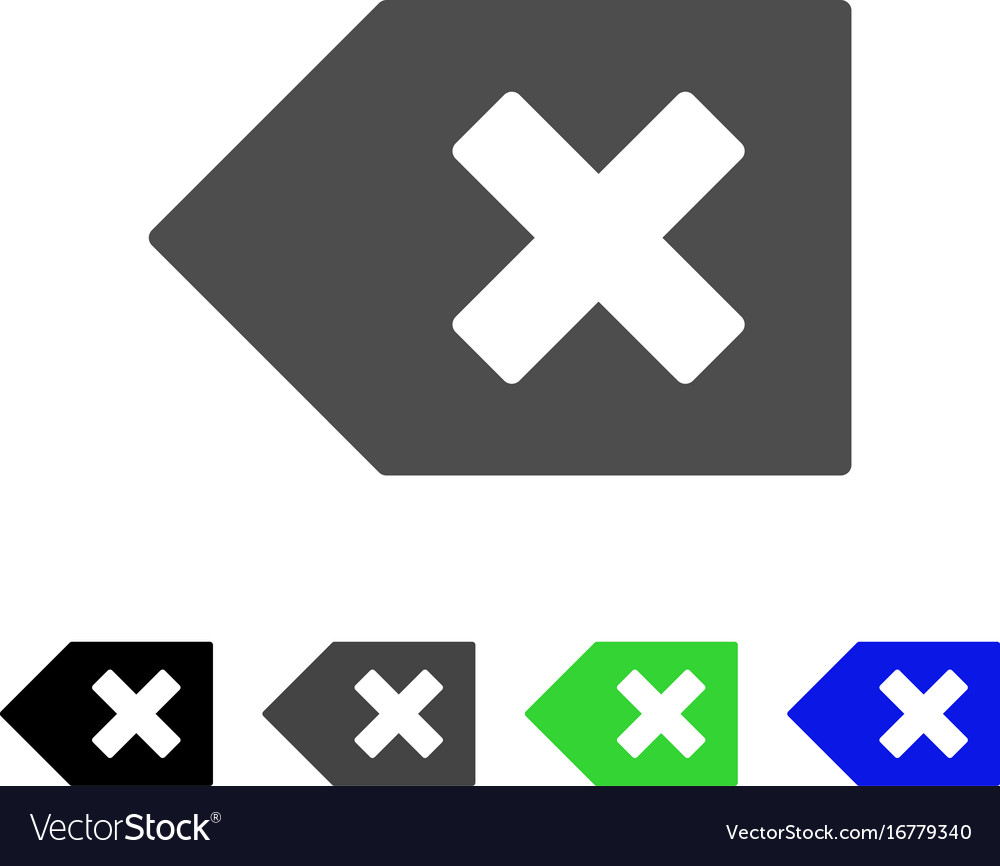 Backspace flat icon Royalty Free Vector Image - VectorStock