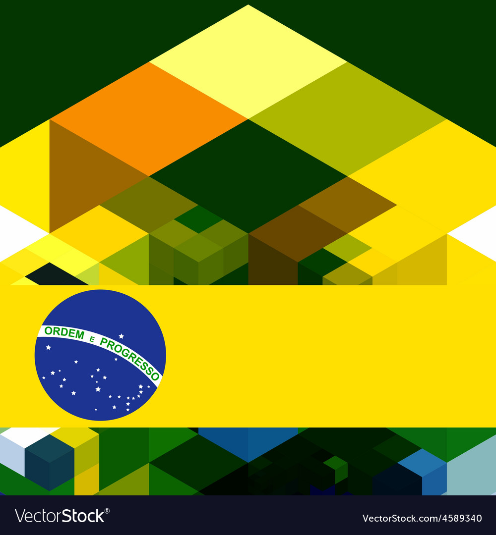 Brazil background Royalty Free Vector Image - VectorStock
