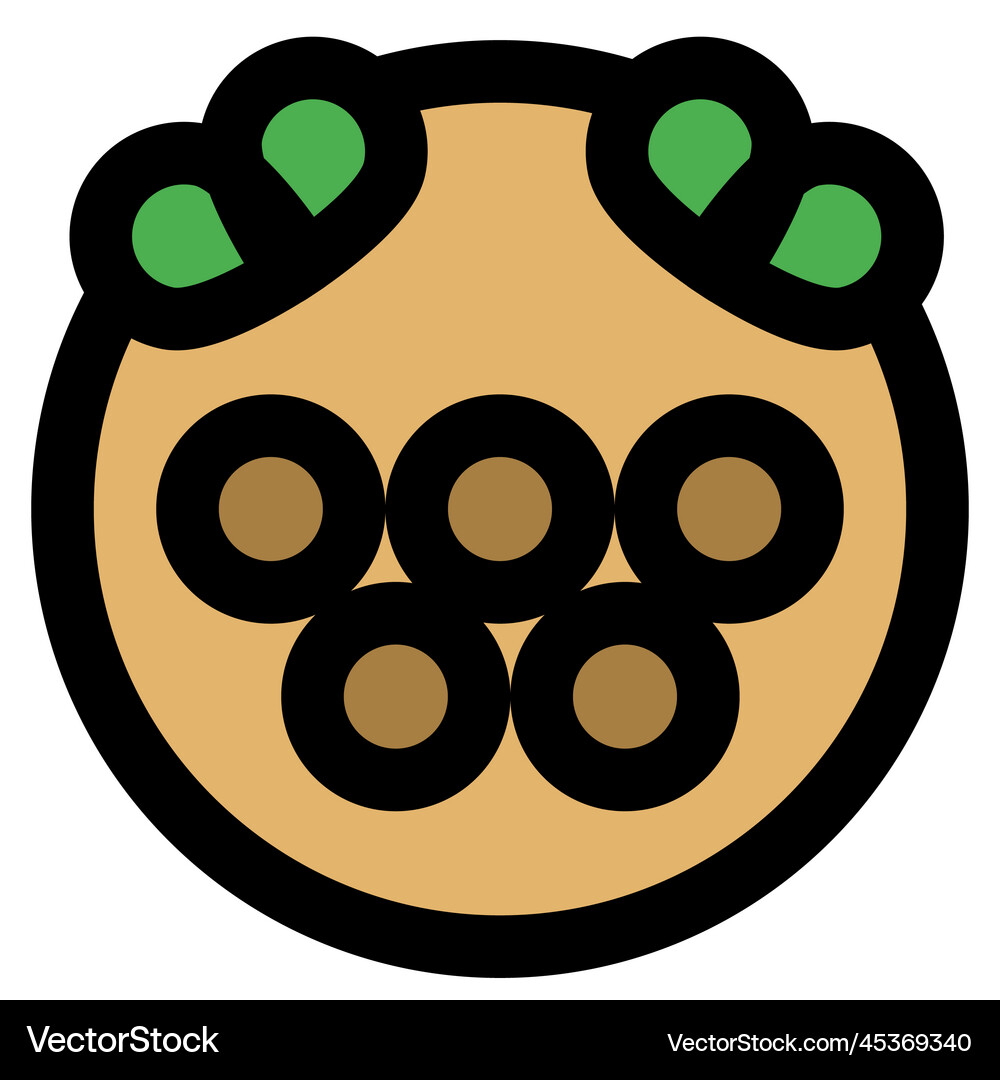 Chana masala a spicy chickpeas curry Royalty Free Vector