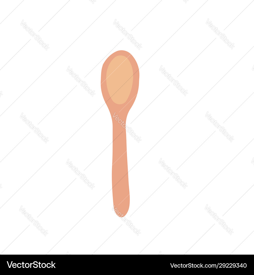 Cute spoon in doodle style isolated on white Vector Image
