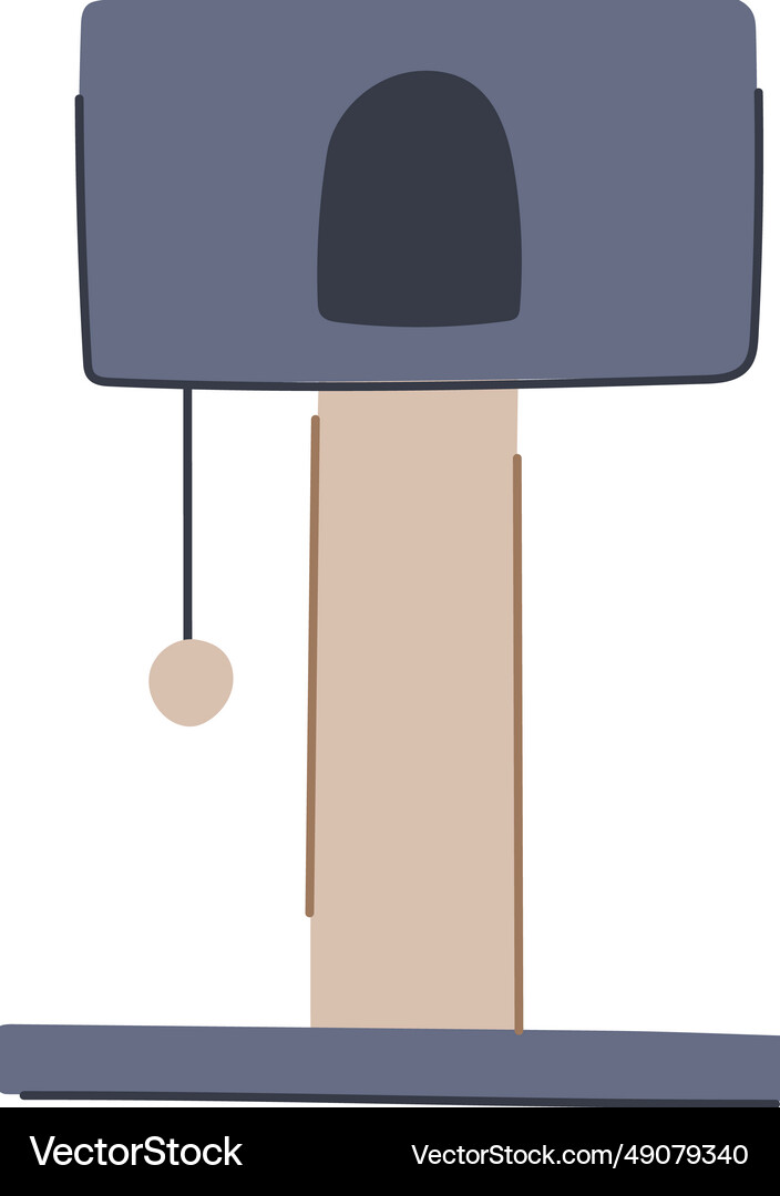 Funny cat house cartoon Royalty Free Vector Image