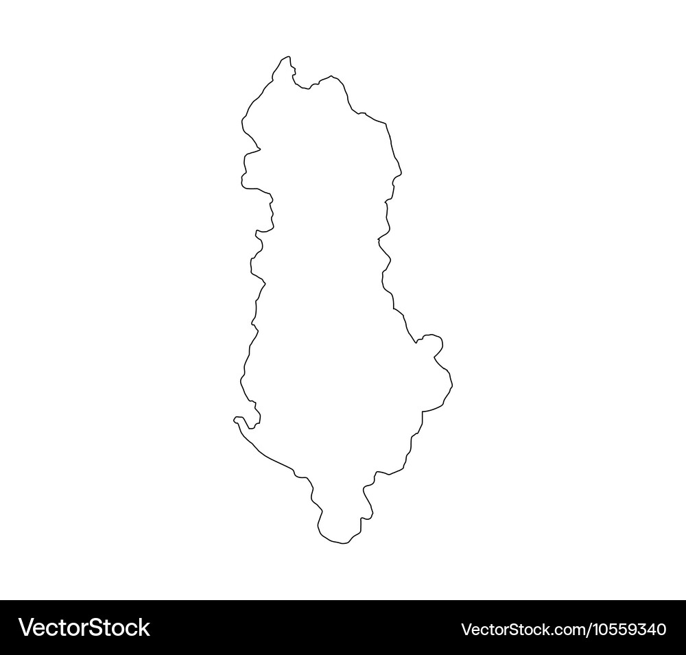 Map of albania Royalty Free Vector Image - VectorStock