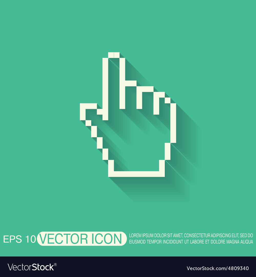 Mouse hand cursor Royalty Free Vector Image - VectorStock