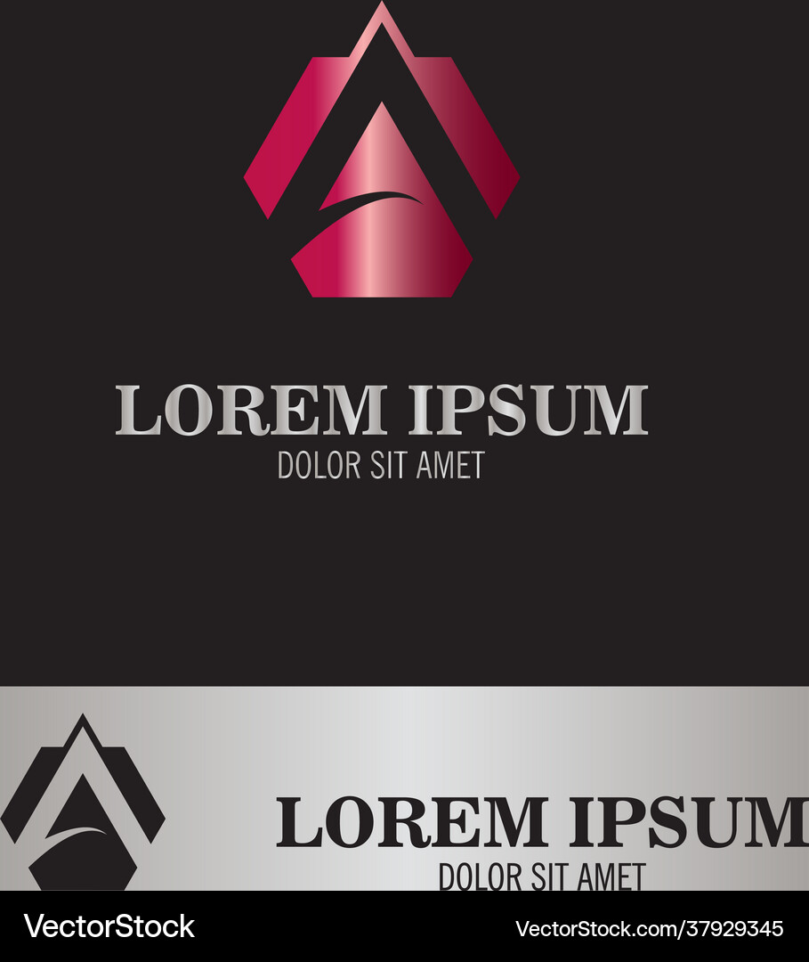 A symbol business logo Royalty Free Vector Image