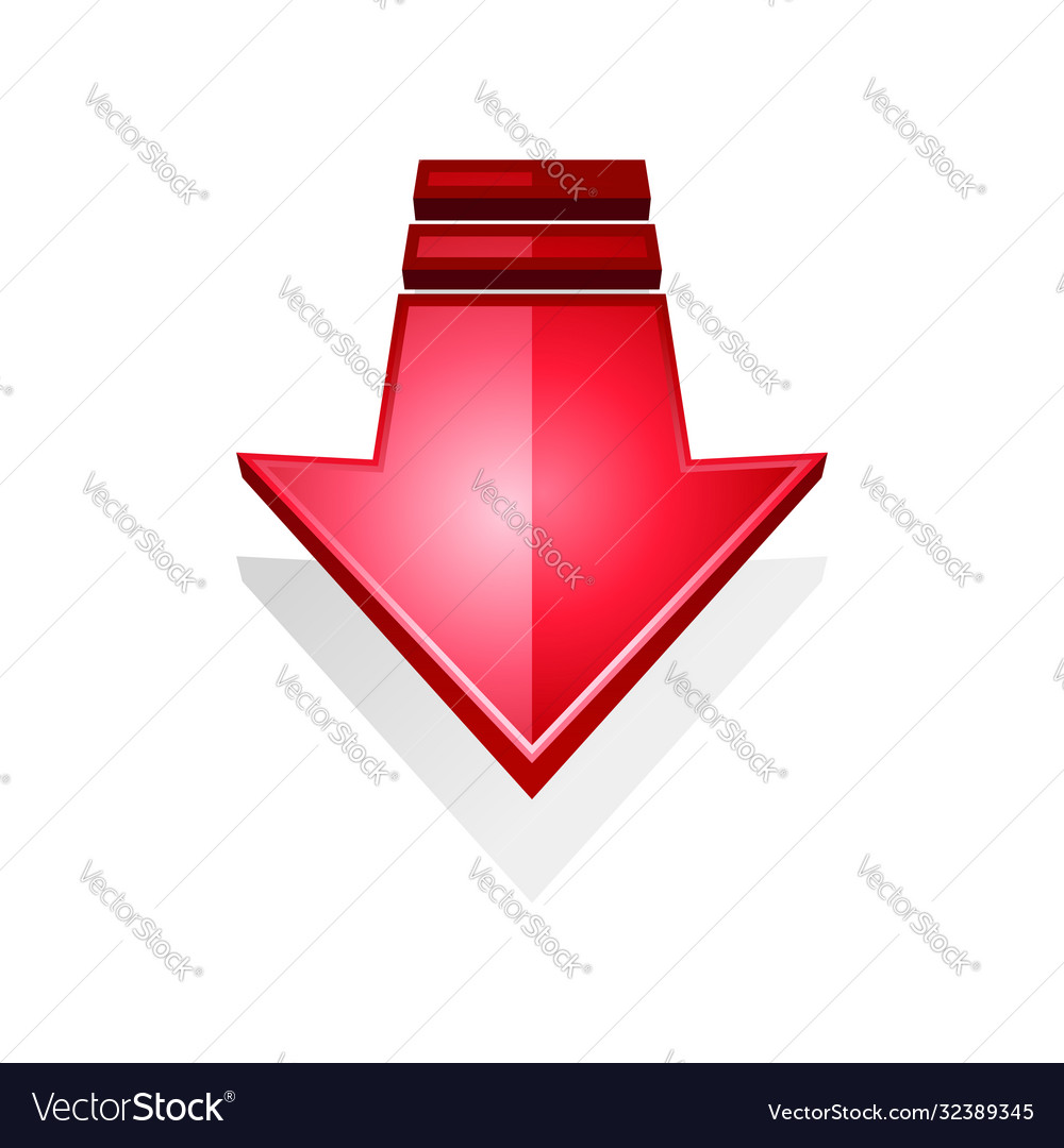 Arrow icon isolated right direction pointer Vector Image