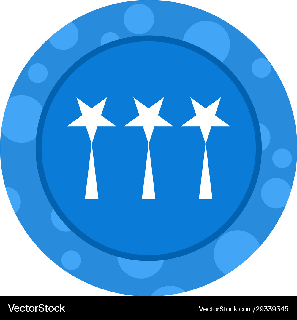 Beautiful stars ranking glyph icon Royalty Free Vector Image