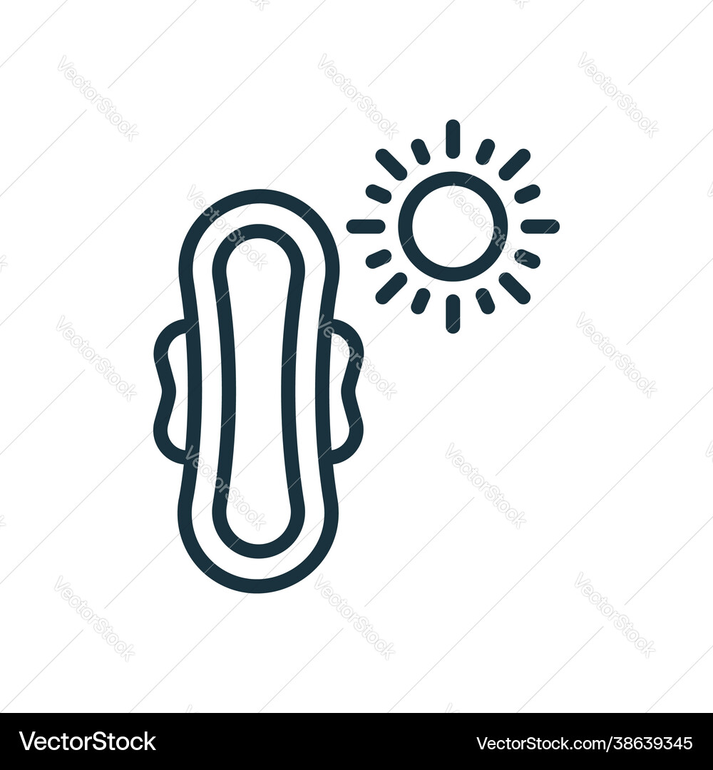 Daily female sanitary pad Royalty Free Vector Image