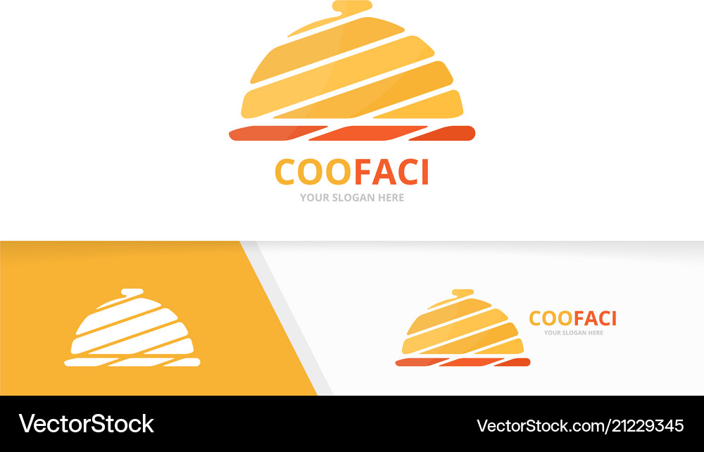 Dish logo combination plate symbol or icon Vector Image