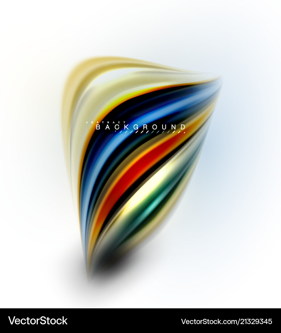 Fluid liquid mixing colors concept on light grey Vector Image