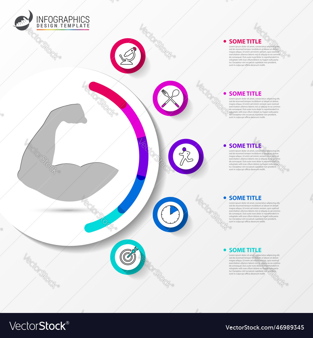 Infographic design template creative concept Vector Image