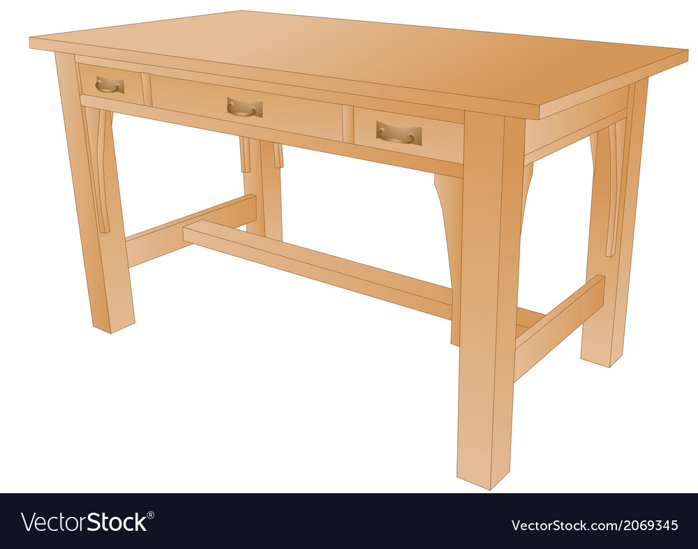 Library table Royalty Free Vector Image - VectorStock