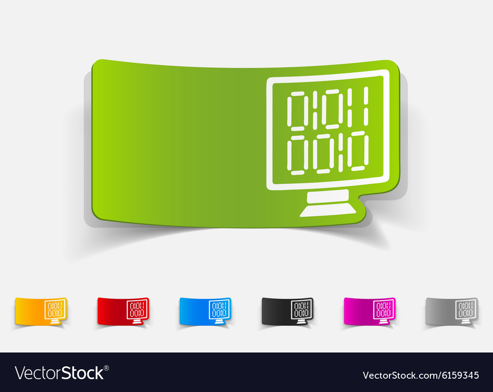 Realistic design element computer screen Vector Image
