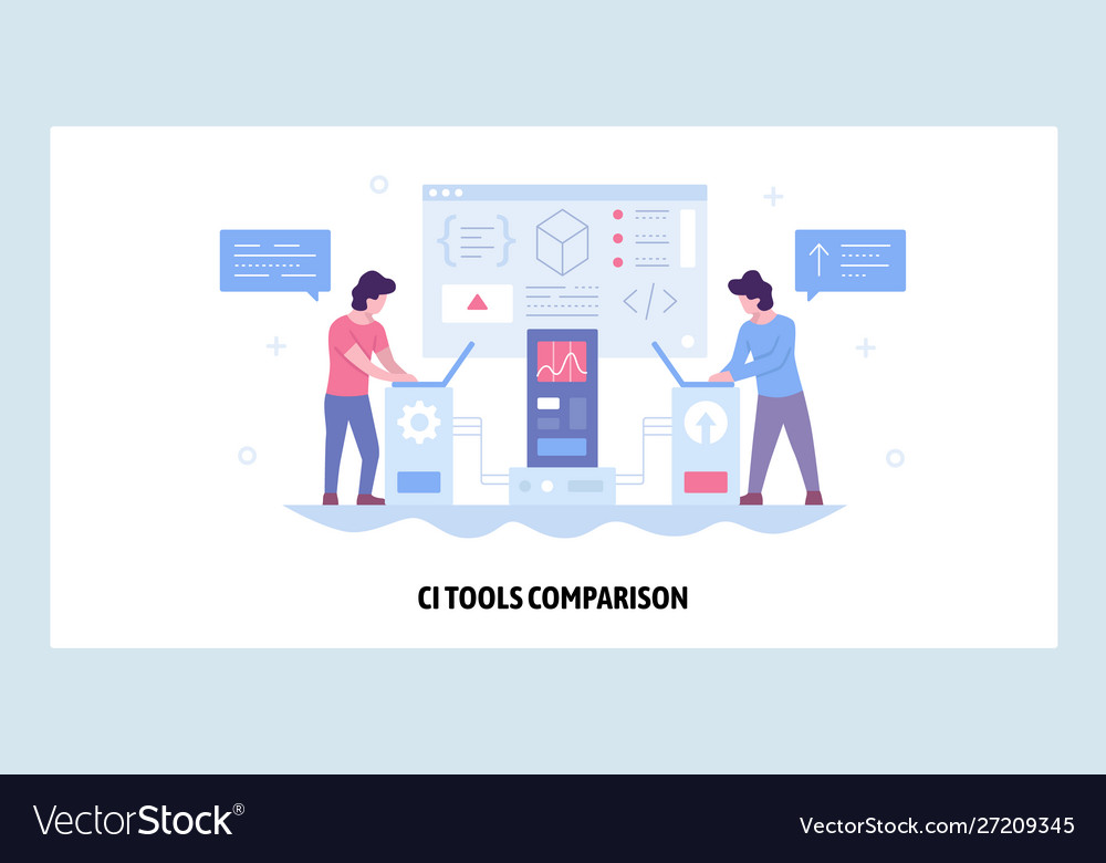 Web site design template continuous Royalty Free Vector