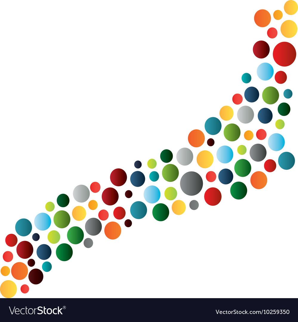 Colored circle pattern Royalty Free Vector Image