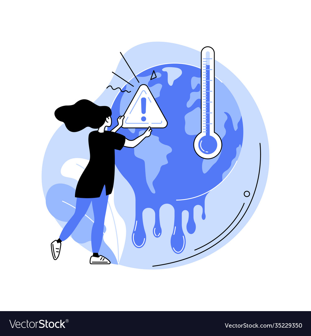 Global warming abstract concept Royalty Free Vector Image Global warming abstract concept Royalty Free Vector Image