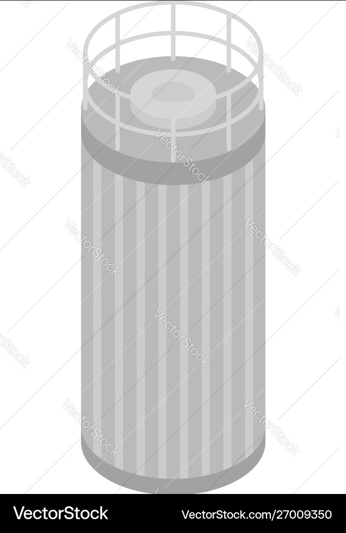 Milk tank cistern icon isometric style Royalty Free Vector
