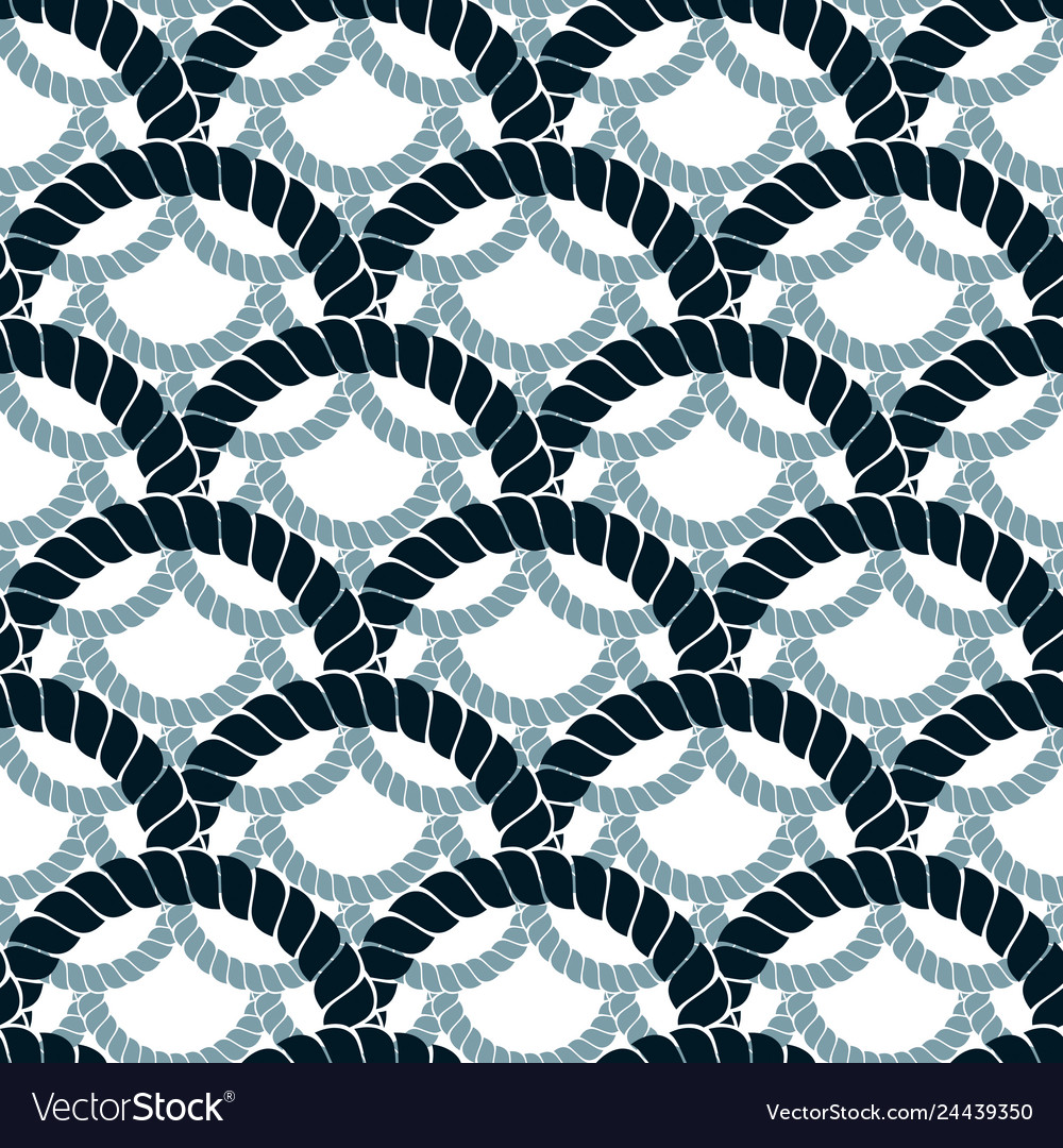 Rope seamless pattern trendy wallpaper background Vector Image