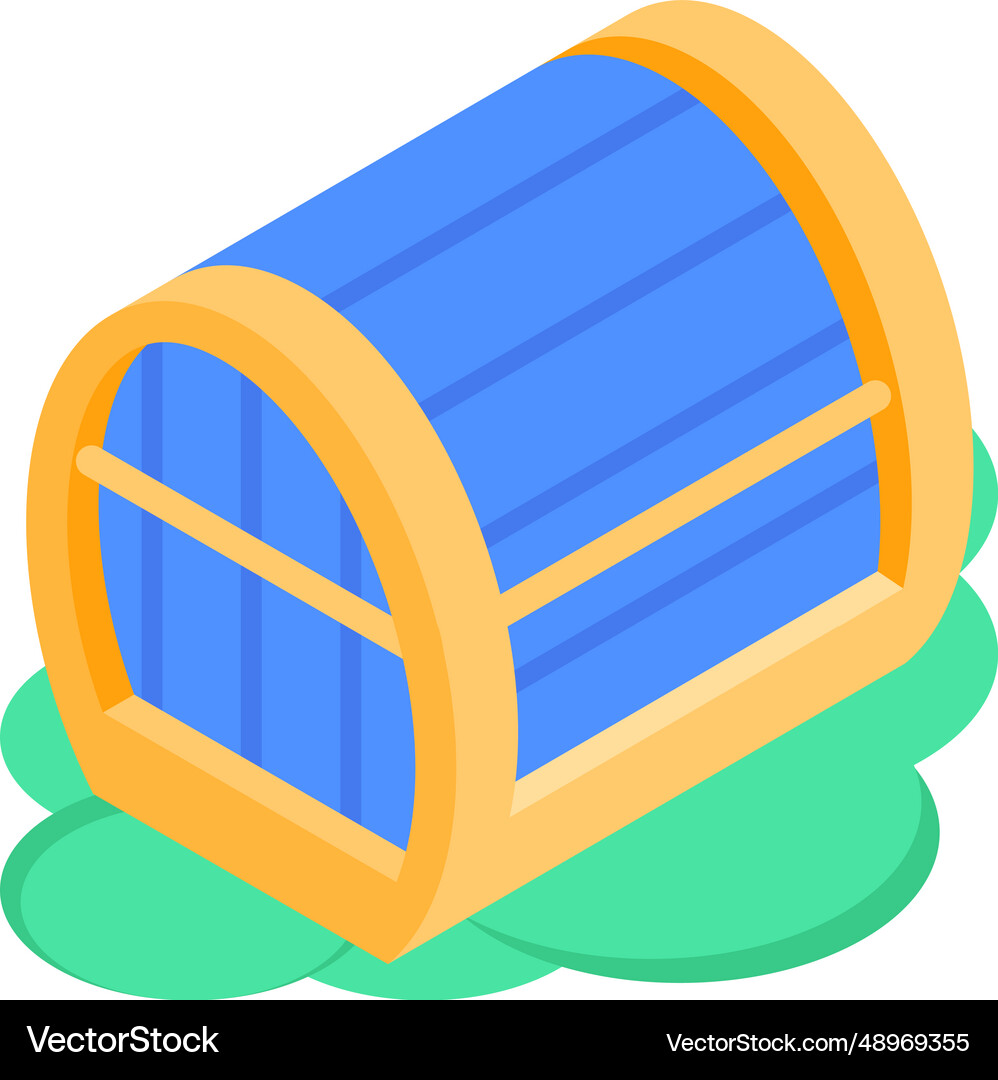 Modern isometric style icon of treasure box Vector Image