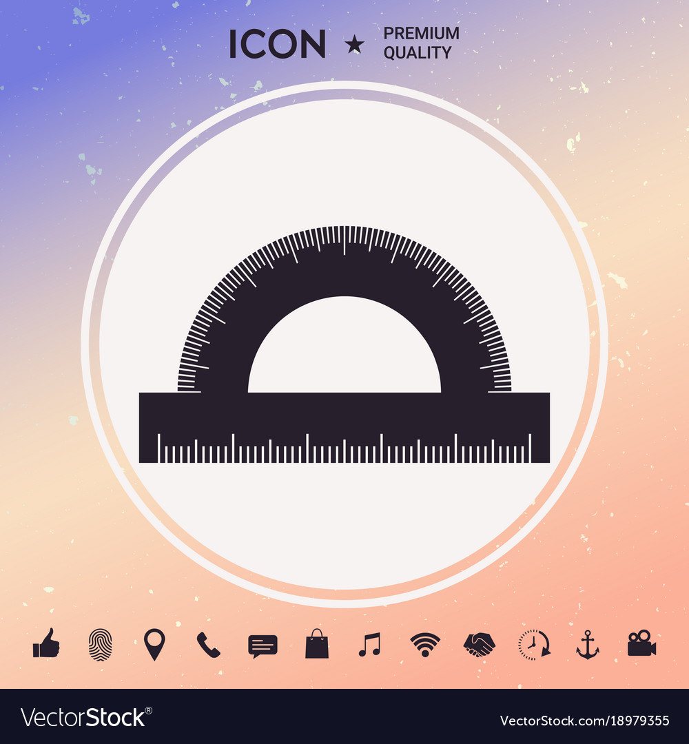 Protractor Royalty Free Vector Image - VectorStock