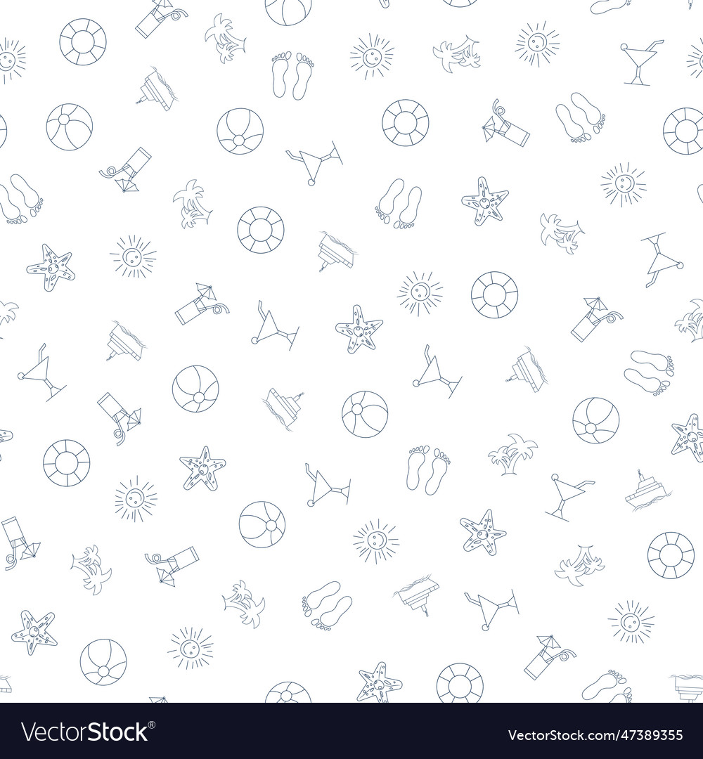 Summer seamless pattern background texture Vector Image