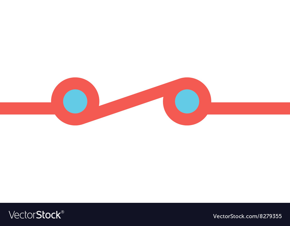 Switch closed Royalty Free Vector Image - VectorStock