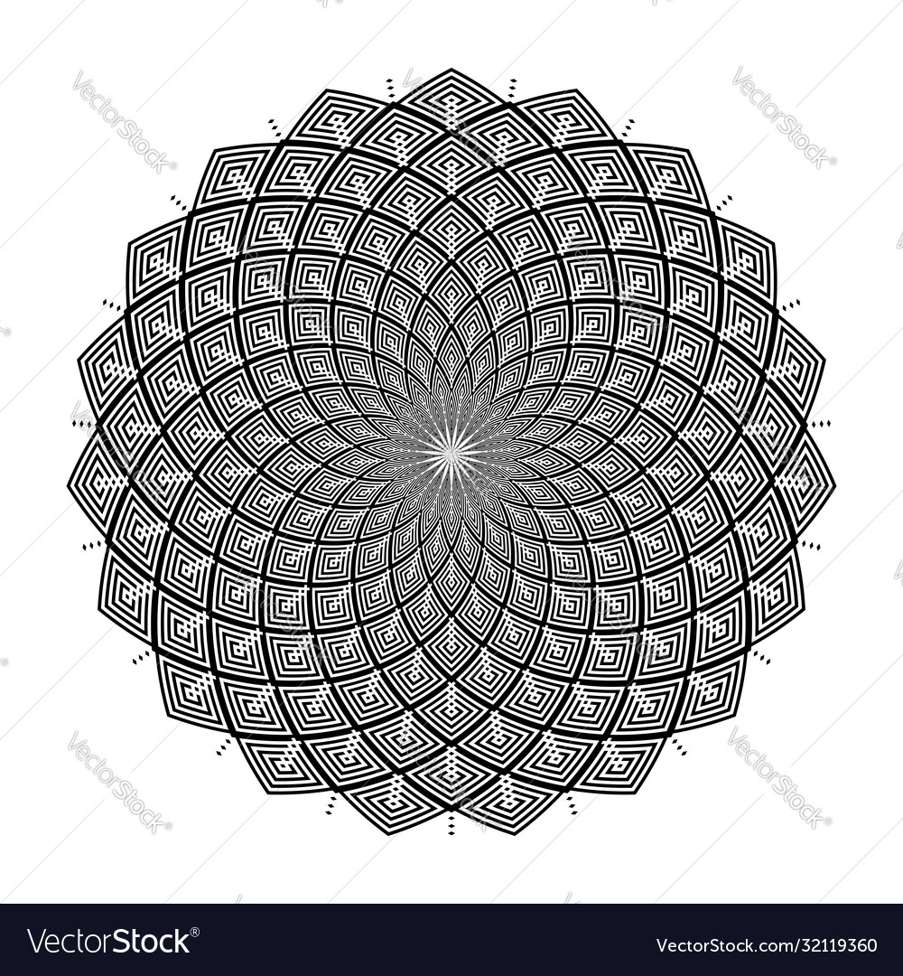 Abstract circle rotation pattern Royalty Free Vector Image