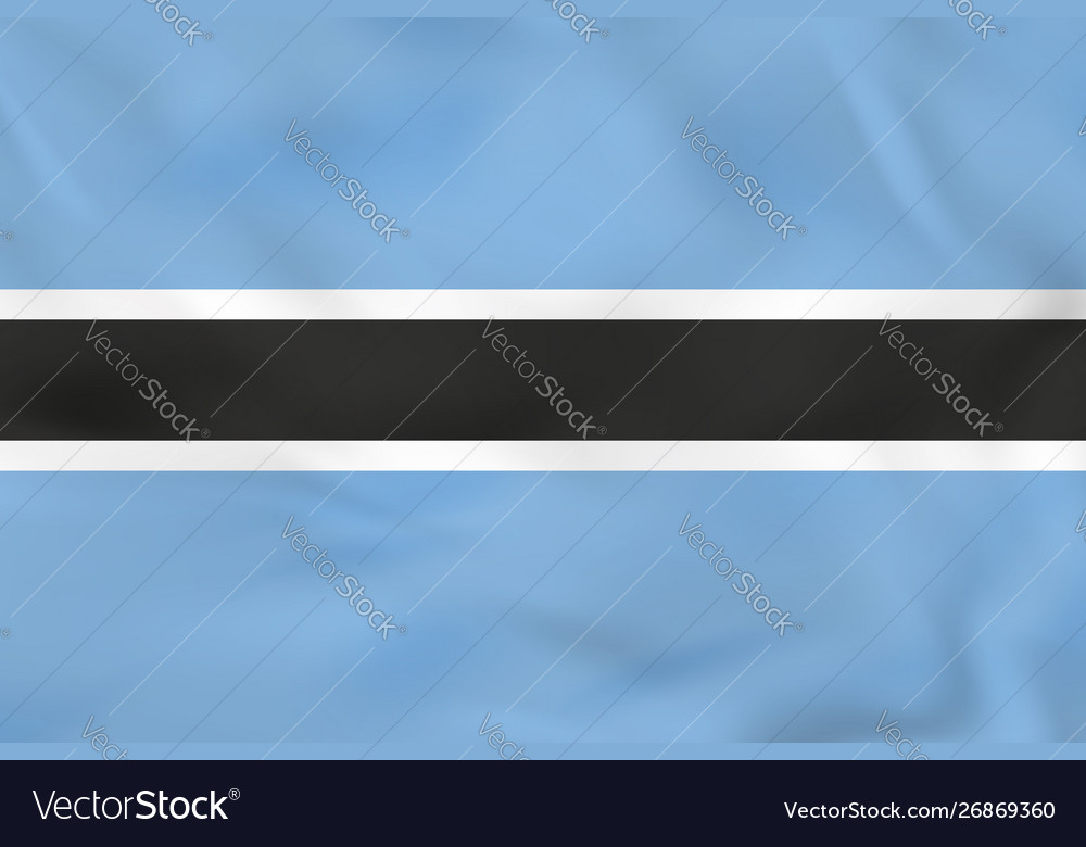 Botswana waving flag national flag Royalty Free Vector Image