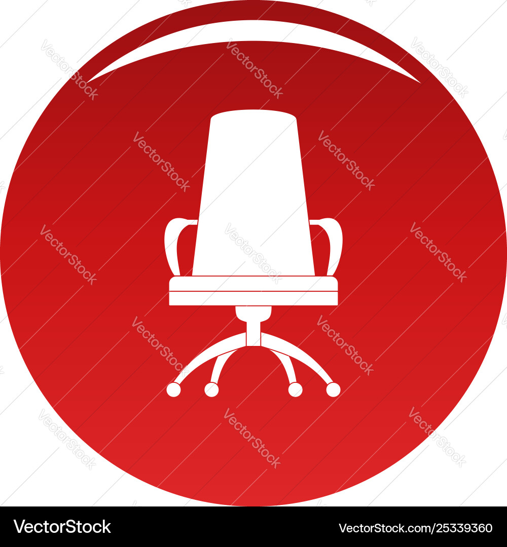 Director chair icon red Royalty Free Vector Image
