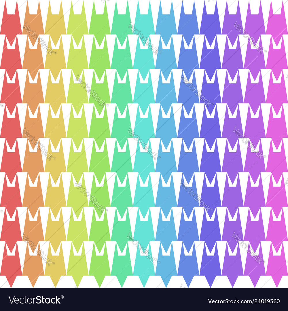 Fox head colorful pattern Royalty Free Vector Image