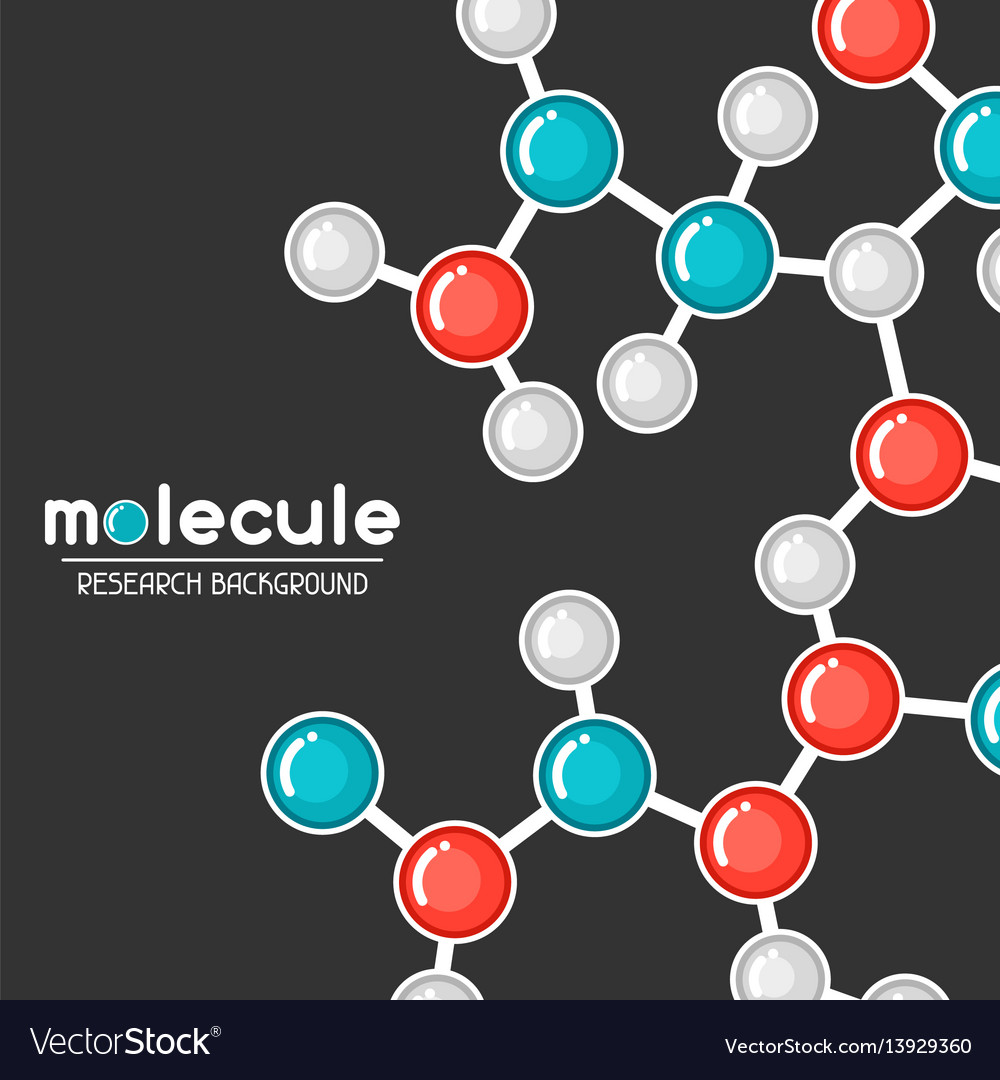 Molecular Structure Background Royalty Free Vector Image
