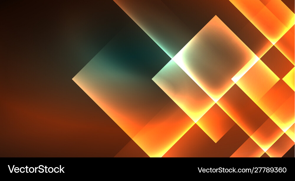 Neon geometric abstract background in hipster Vector Image