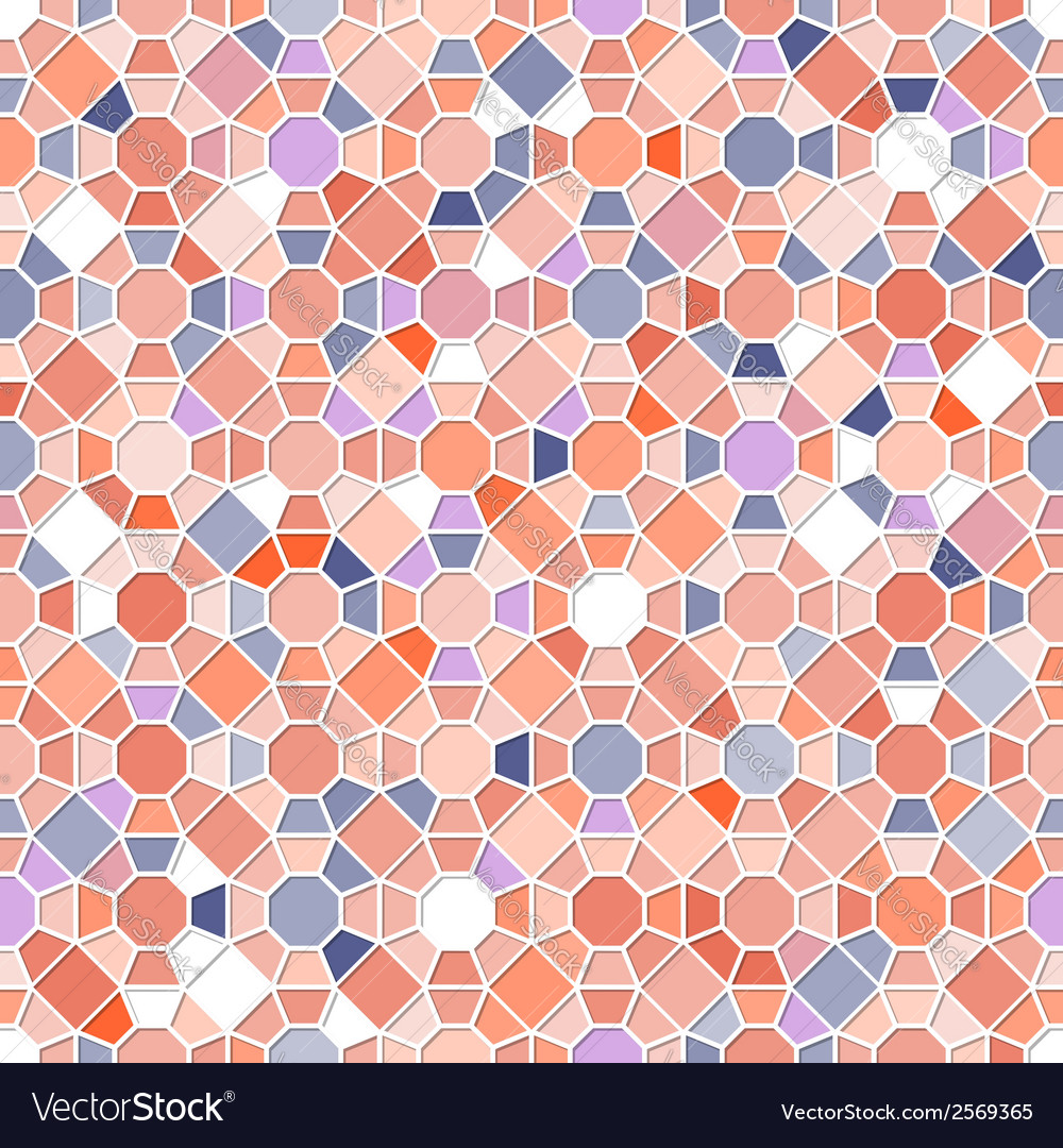 Colorful seamless mosaic pattern Royalty Free Vector Image
