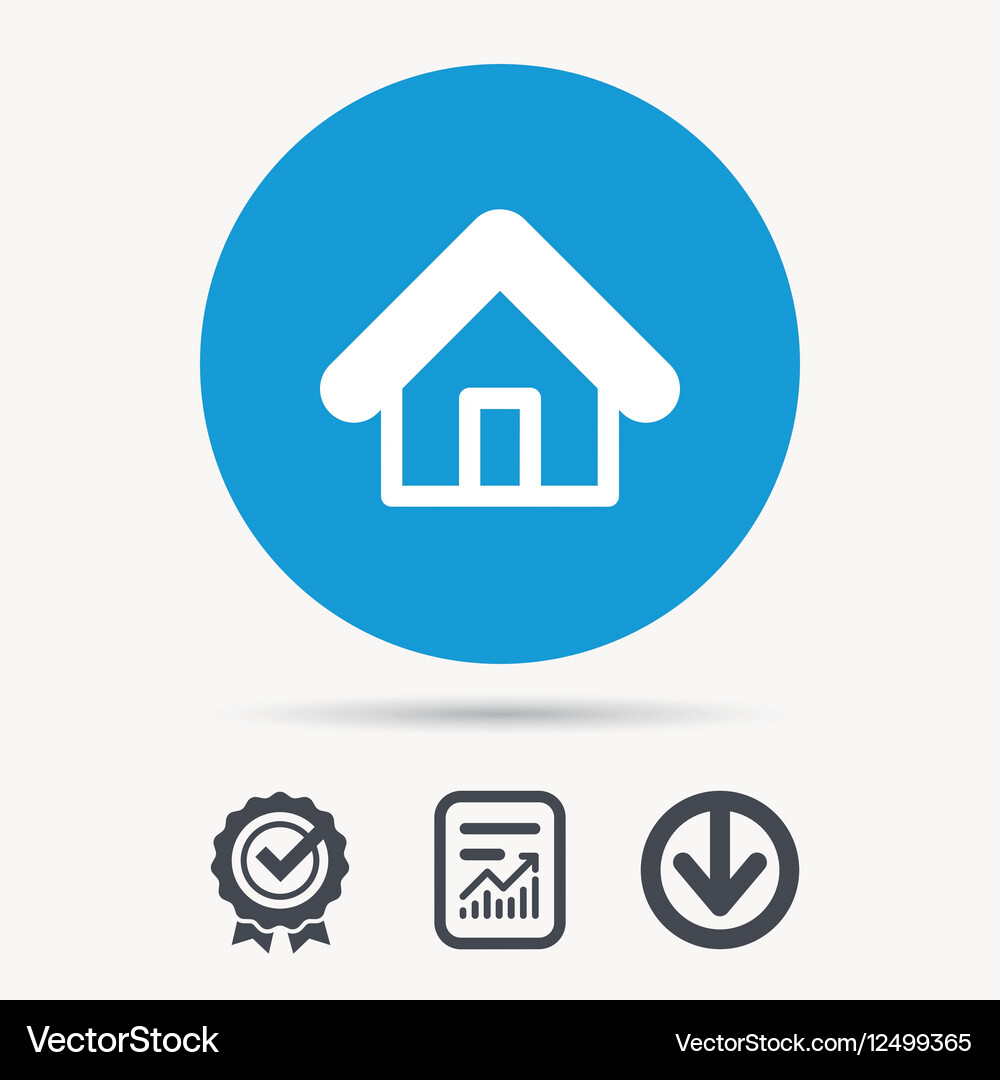Home icon house building sign Royalty Free Vector Image