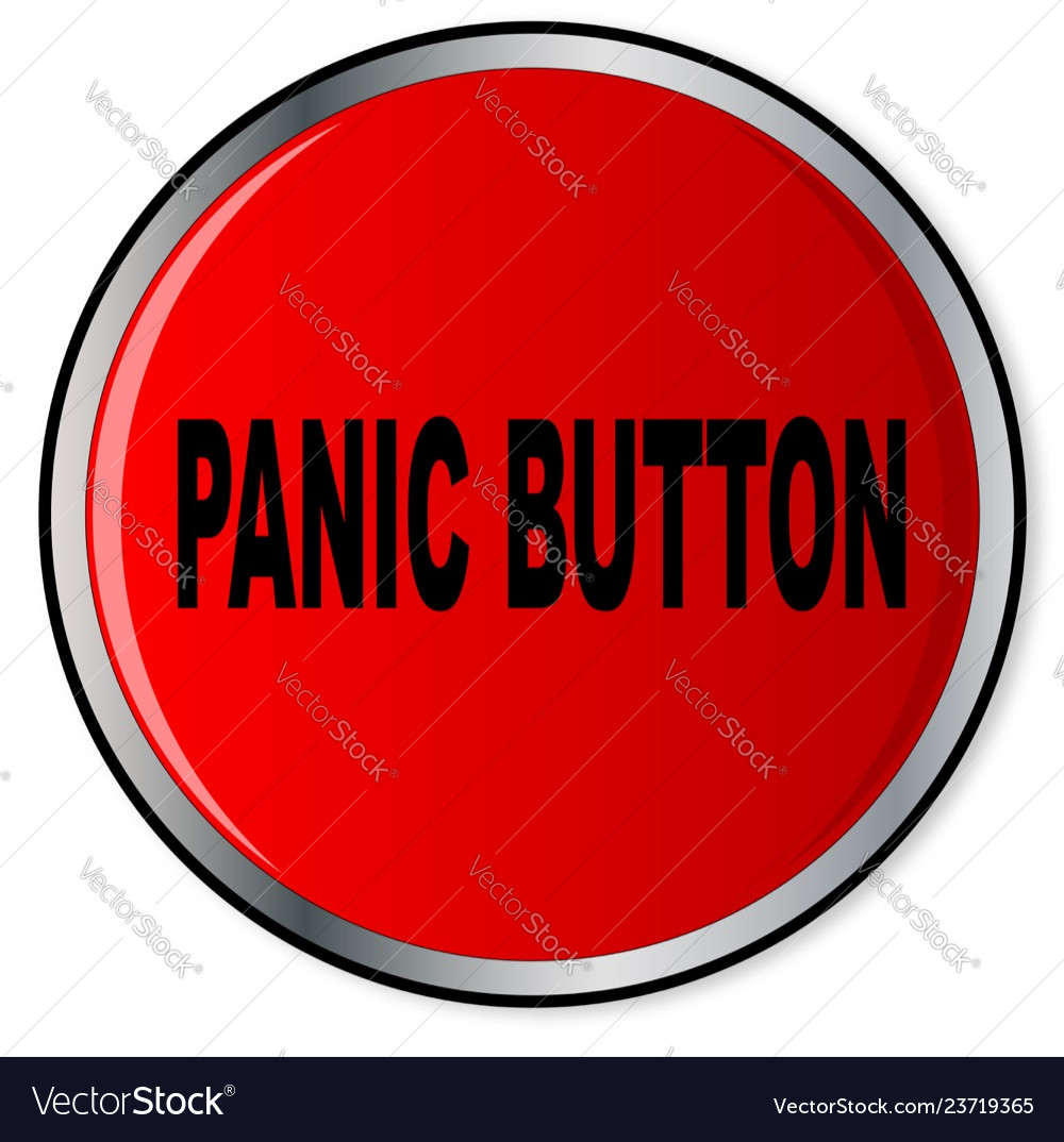 Panic button Royalty Free Vector Image - VectorStock