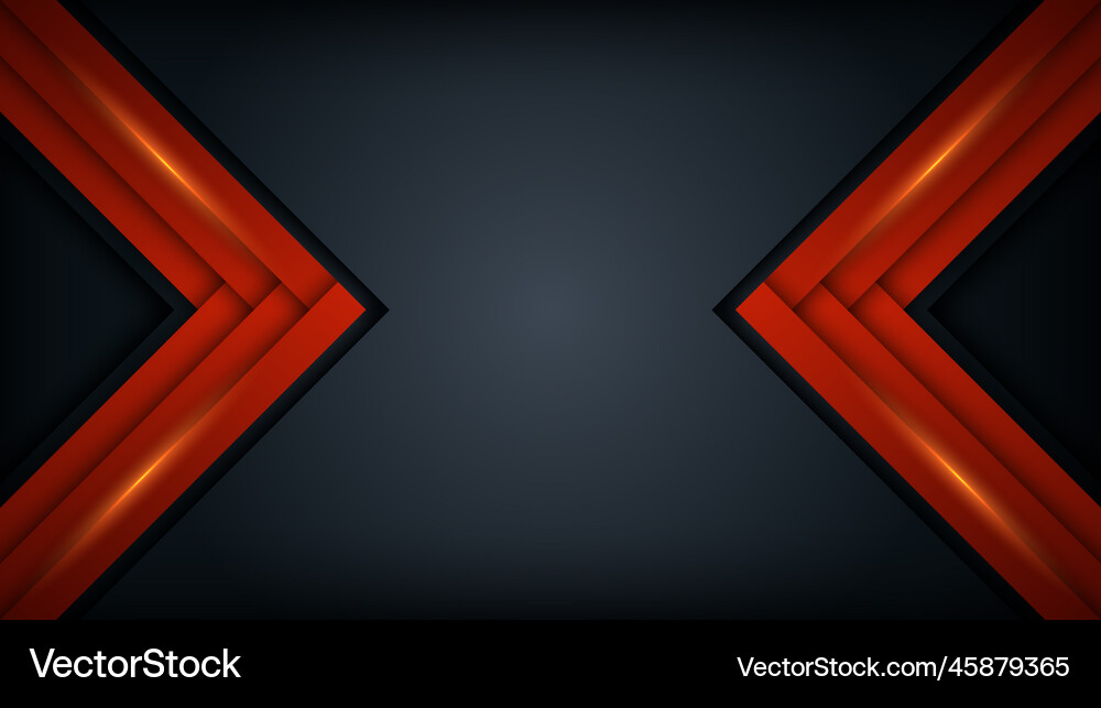 Red geometric shapes and black background Vector Image
